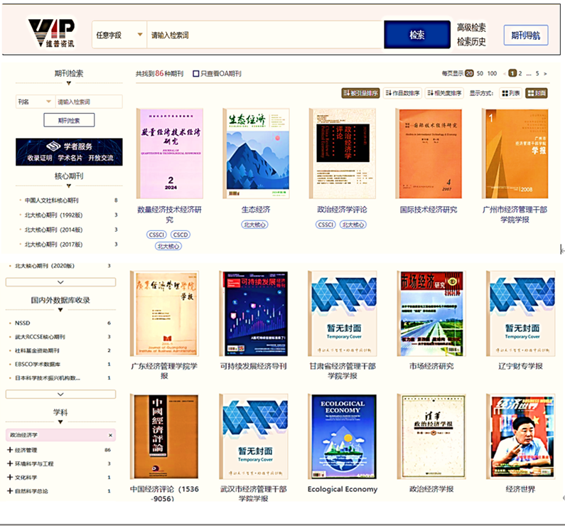CQVIP Chinese Journals Platform – United Digital Publications Co., Ltd.
